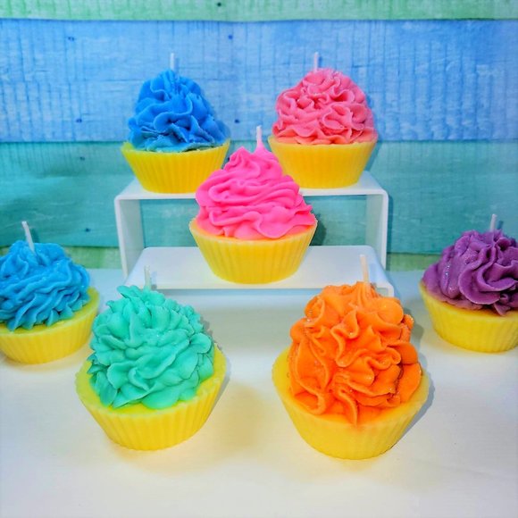 Accents | Spring Delights Rainbow Scented Soy Wax Cupcake Candles 6 Ml 2 Oz | Poshmark